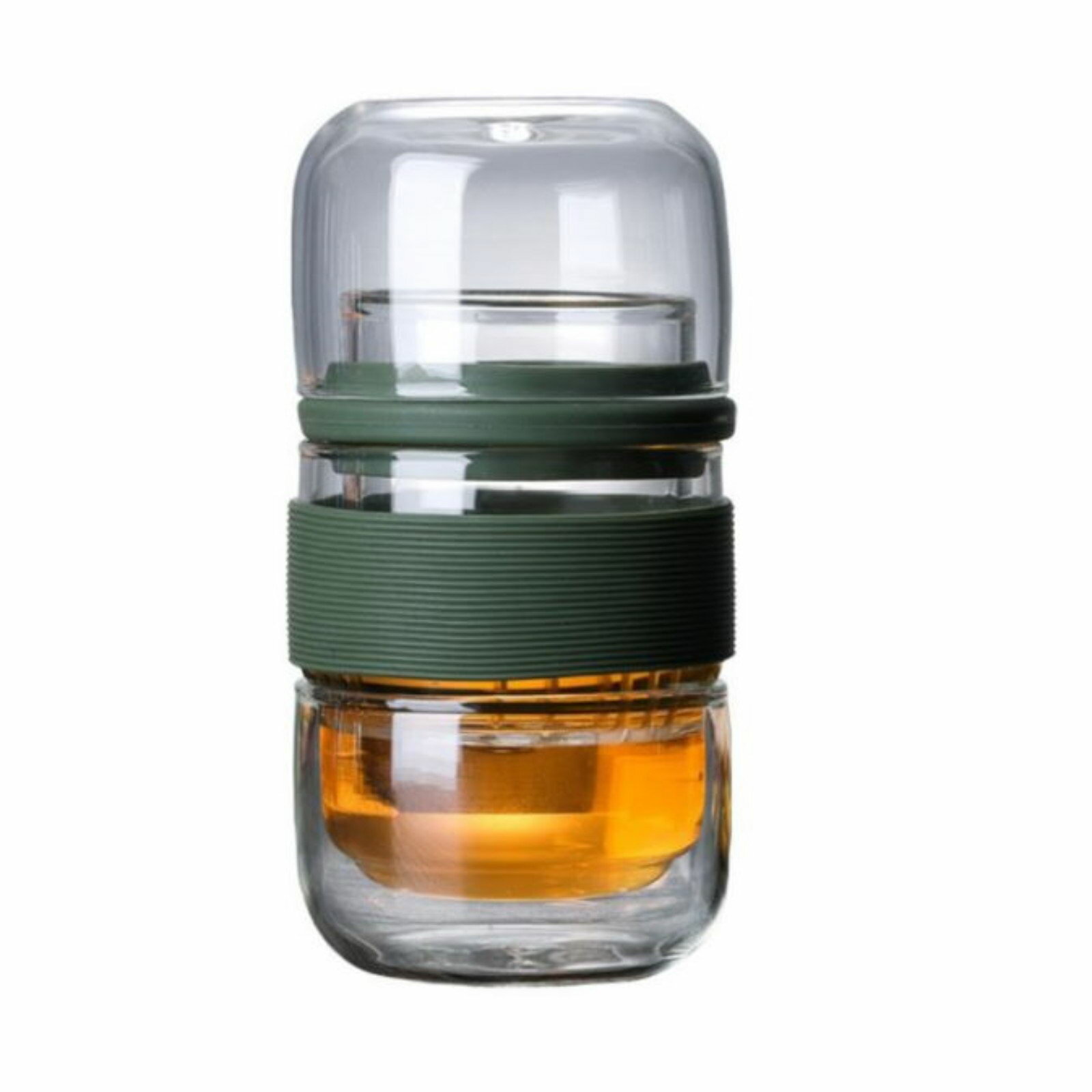 Портативный чайный сервиз в чехле на 2 персоны, ёмкость 180 мл, пиалы 120 мл, стекло