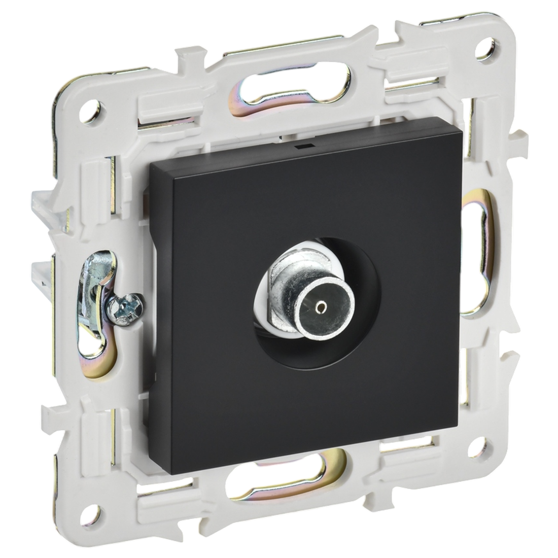 Механизм розетки IEK SKANDY TV оконечная черный SK-A12Bl SK-A10-O-K02