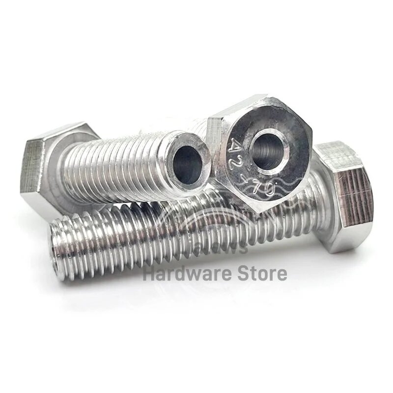 Винты шестигранные полые нержавеющая сталь M4-M20 M14(hole 7.2mm)-1pcs, 100mm