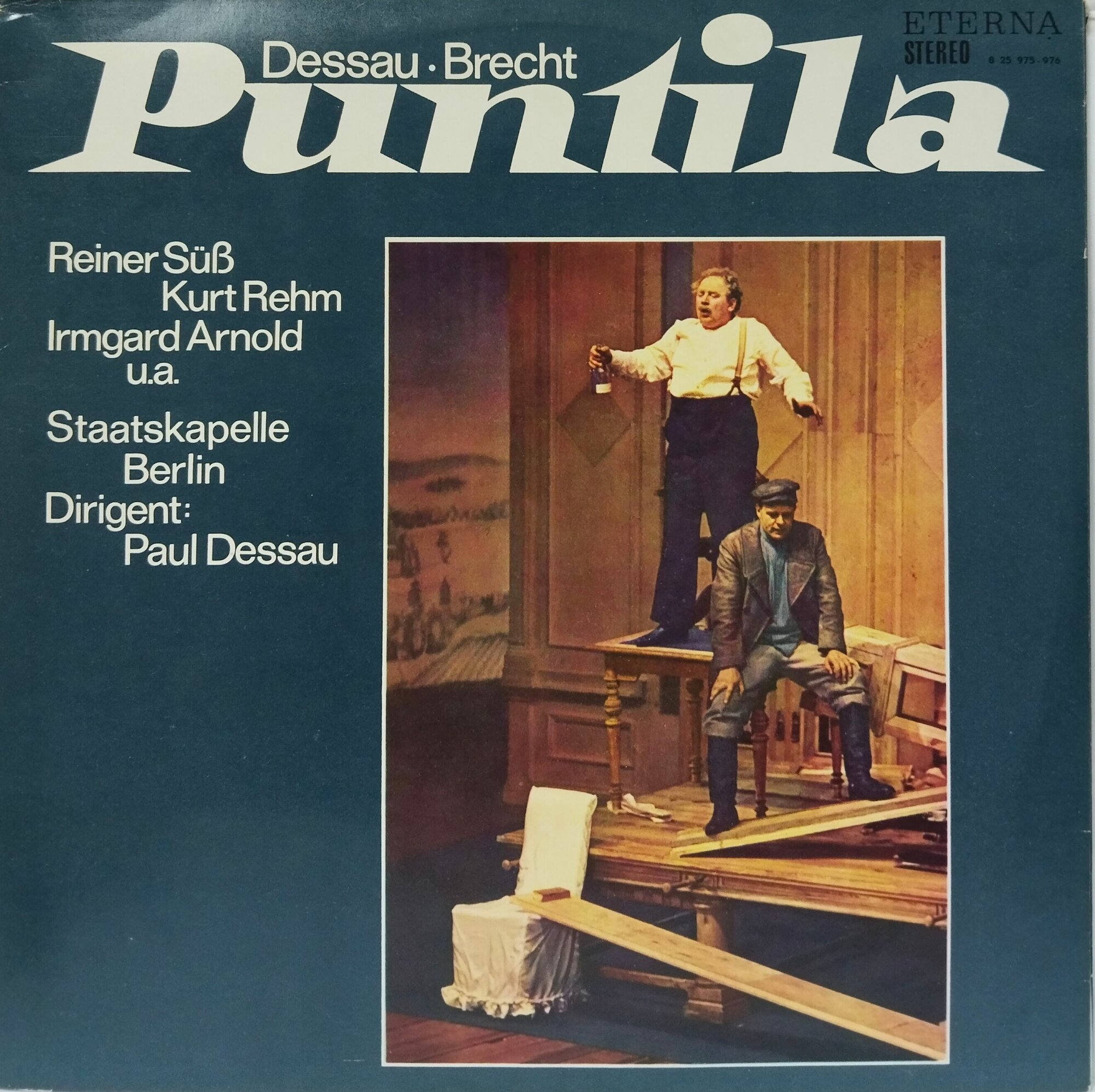 Dessau - Brecht - Staatskapelle Berlin / Dirigent: Paul Dessau. Puntila (M/M, GDR, ETERNA, 8 25 975 - 976, 1969, винил) 2LP