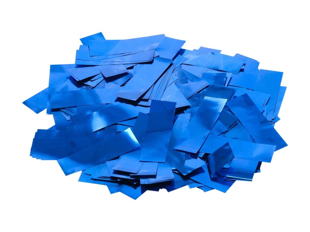 FMCDB Конфетти металлизированное 17х55мм, тёмно-синий, упаковка 1 кг, LFocus