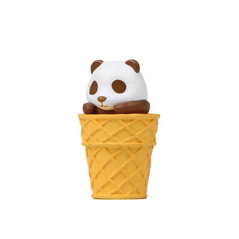 Panda ice cream animal refrigerator magnet pvc cute decor for gift and promotional use coffee panda