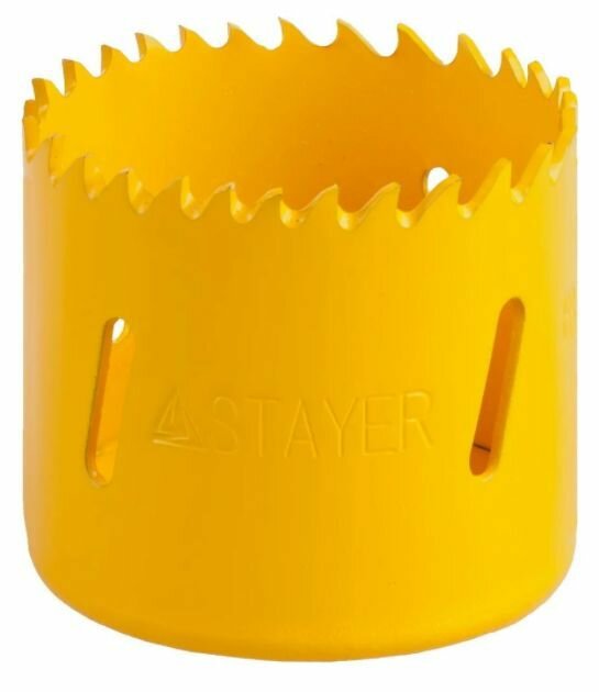 Коронка STAYER d 57мм PROFESSIONAL Би-металлическая, универсальная