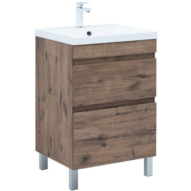 Тумба под раковину Aquanet Нота New 58 344139 Дуб веллингтон табак