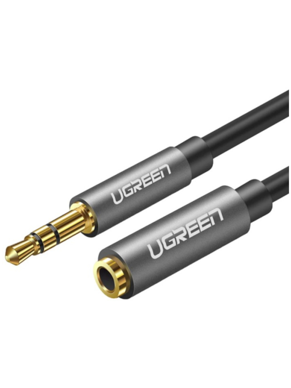 Кабель аудио UGREEN AV118 10538_ 3.5mm Male to 3.5mm Female Extension Cable, длина: 5м, цвет: черный