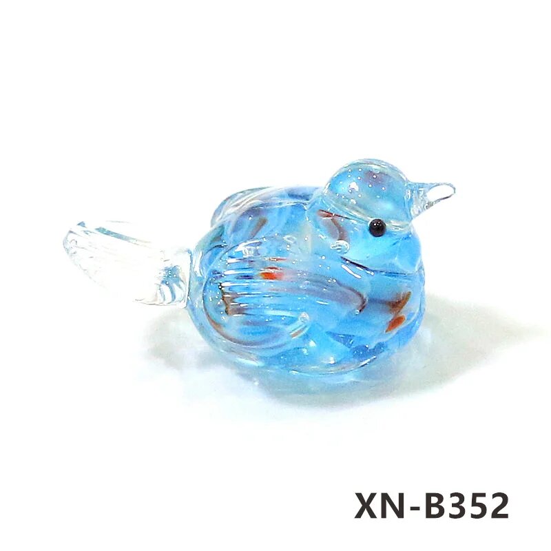 Мини стеклянная птица JSSMTLP многоцветная, XN-B352, about 3cm