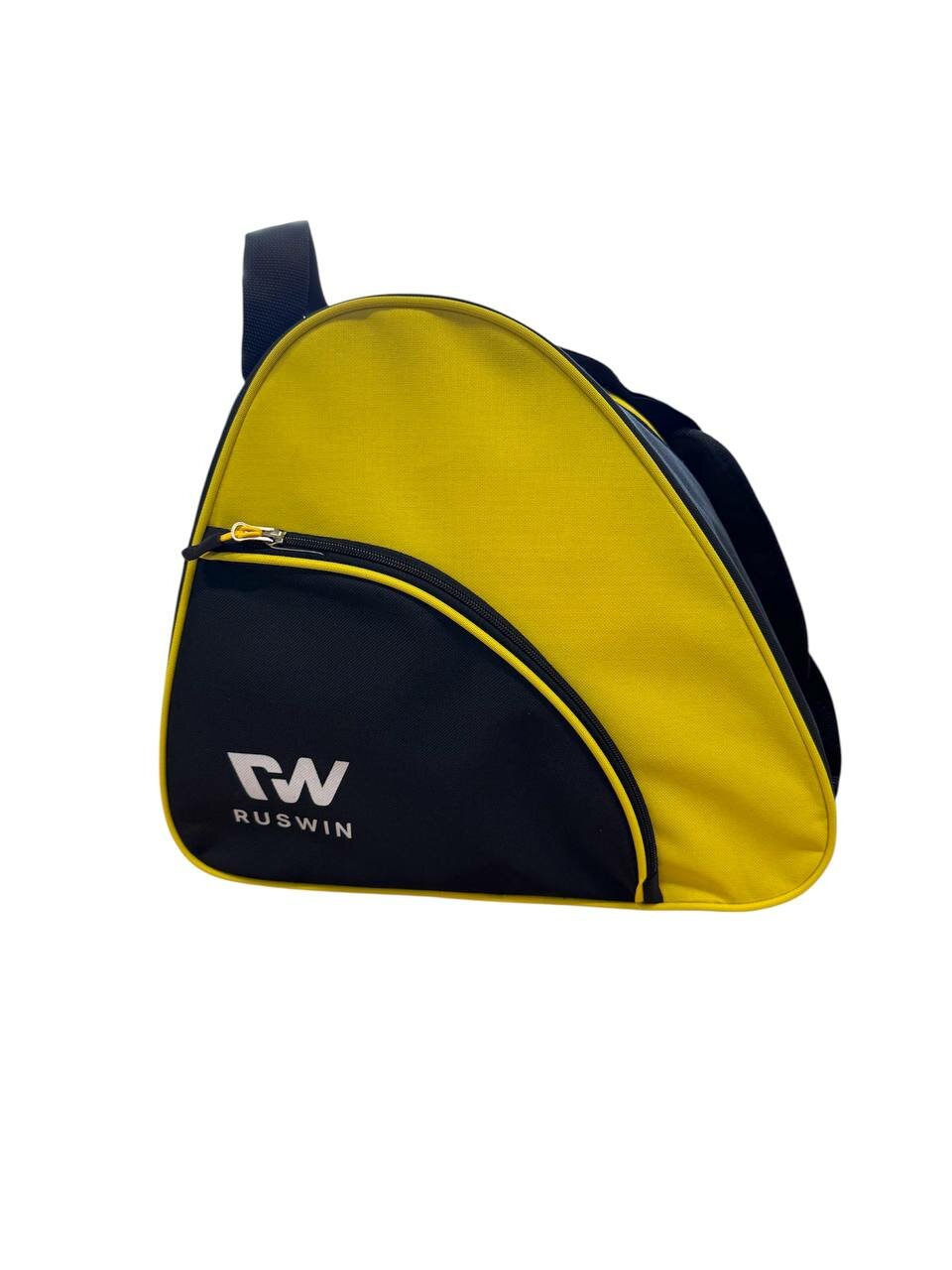 Сумка для коньков и роликов Russian Winter "Sprint", черно-желтая, с молнией