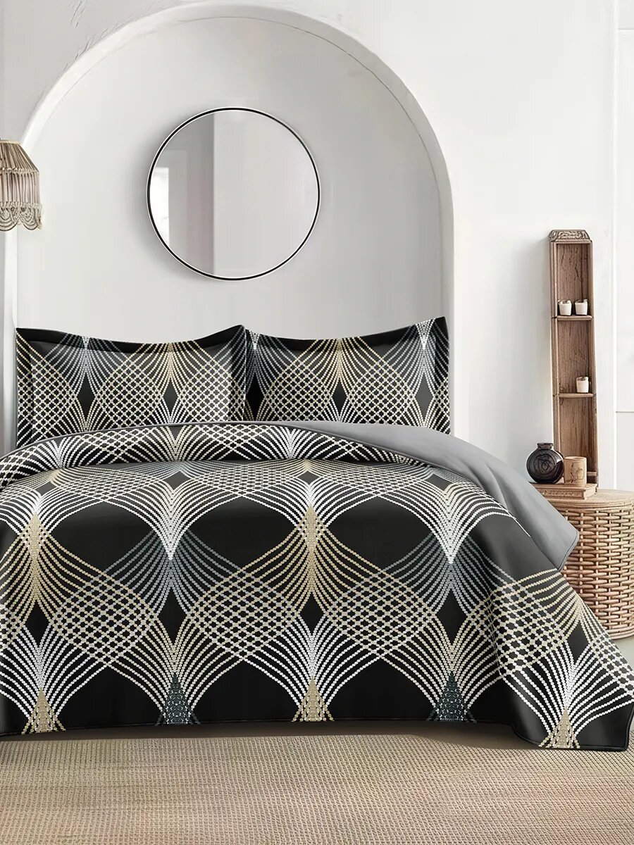 Покрывало 230х250 и 2 наволочки 50х70 Patchwork