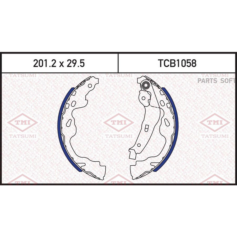 TATSUMI Колодки тормозные барабанные