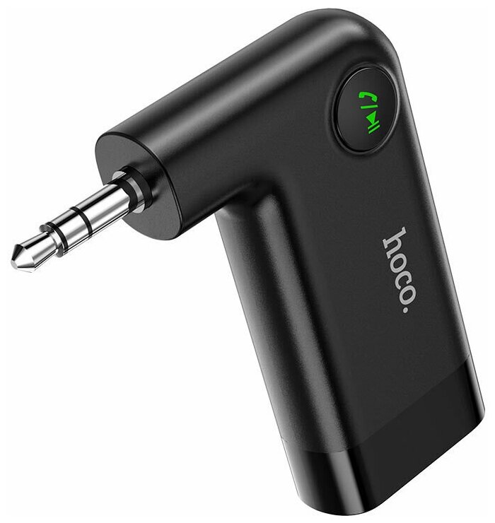 Беспроводной приемник Hoco E53 Dawn sound AUX адаптер для авто BT 5.0, 3.5 мм, черный