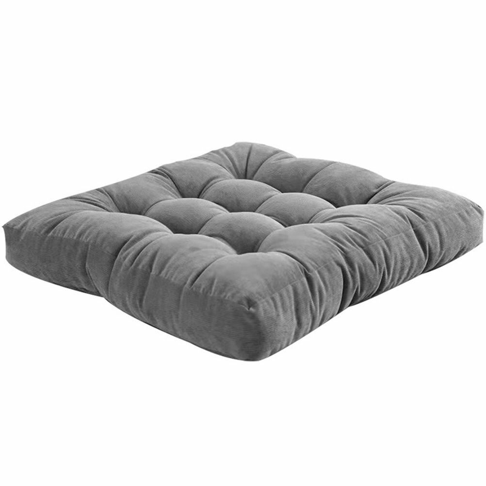 Подушка Для Медитации, Серый, 40x40x10см, Из Пп Хлопка, Для Комфорта В Доме, Набор 1Шт