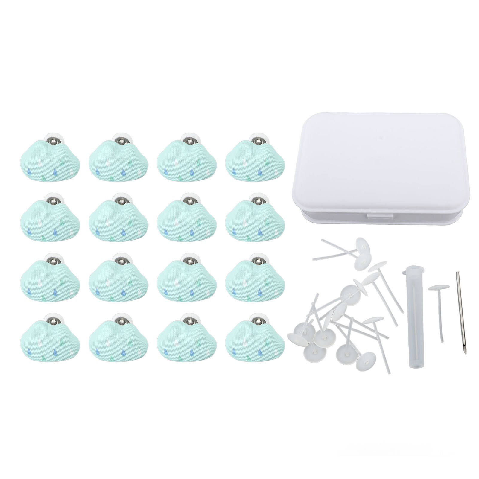 Булавки для пододеяльника в форме облака, предотвращают смещение одеяла, зеленые