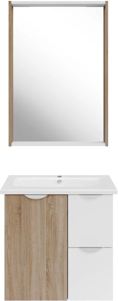 Мебель для ванной комнаты ASB-Mebel Лавре 60 дуб бардолино, белый