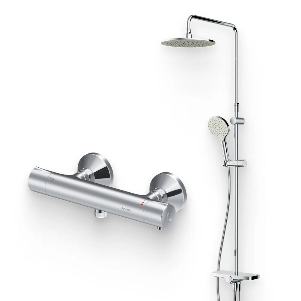 Душевой комплект Термостат AM.PM Like F8040000, для душа / Стойка