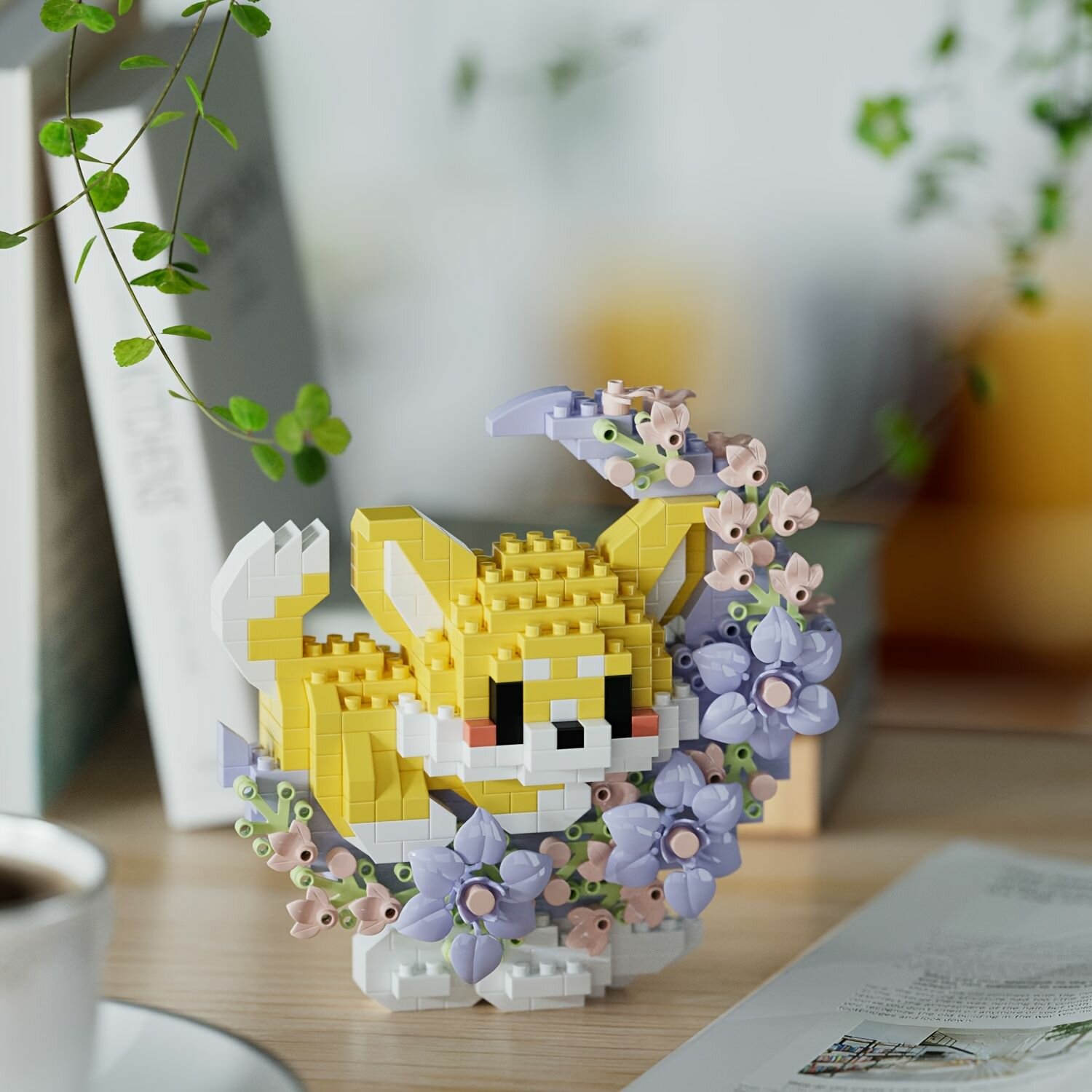 Мини-набор для конструирования животных: набор из более чем 400 готовых деталей (экологически чистый пластик), 8+, практические навыки + креативность, подходит в качестве подарка, украшения для дома.