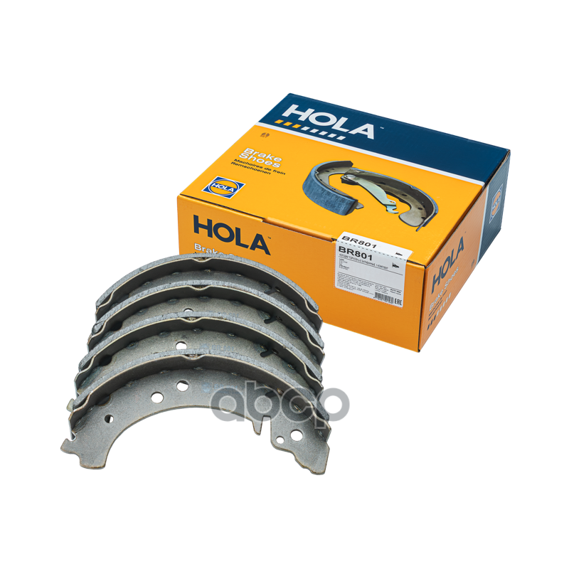 Тормозные колодки барабанные задн. HOLA арт. BR801