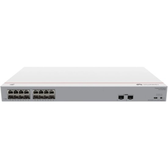 Коммутатор Huawei eKit S110-16LP2SR (16*10/100/1000BASE-T ports, 2*GE SFP ports, PoE+ 124W, AC power)