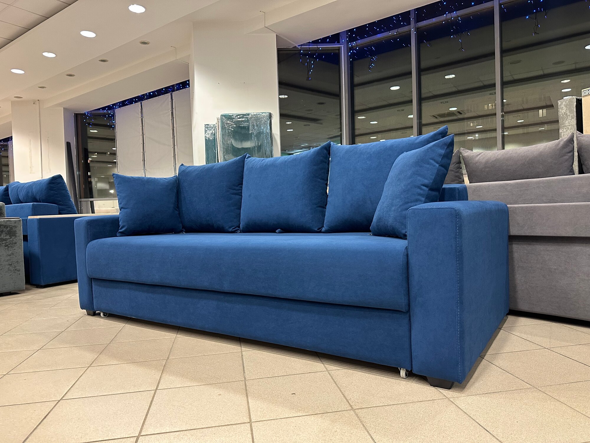 Диван кровать Премьер синий