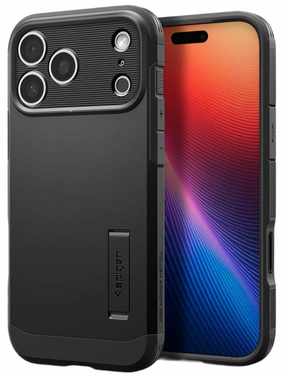Чехол Spigen на iPhone 17 Pro Max / Айфон 17 Про Макс, Tough Armor T " Mag (ACS10297), магнитный, защита кнопки Camera Control