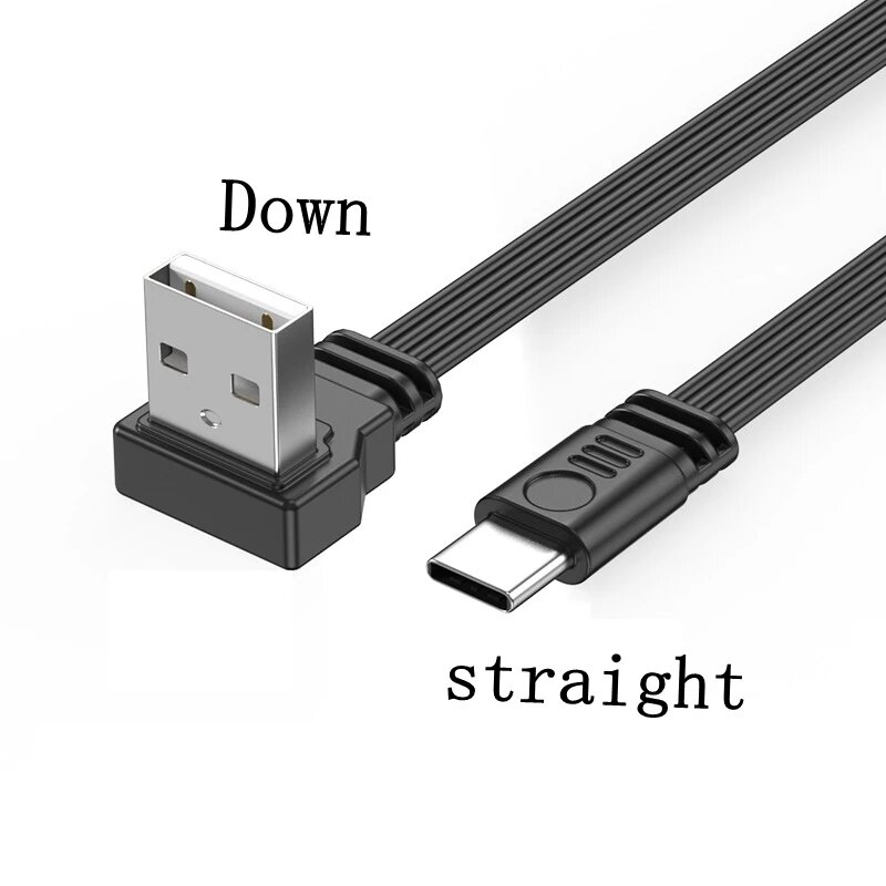 Плоский кабель USB2.0 Type-C 10-100 см 30cm, USB DN