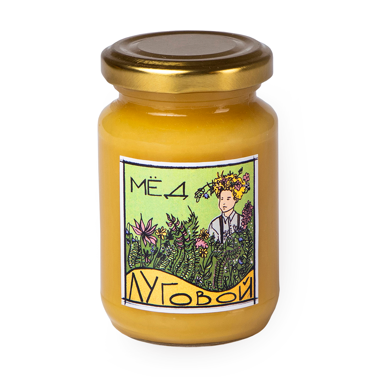 Мёд Антон Медов, луговой, натуральный, стеклянная банка, 250 г