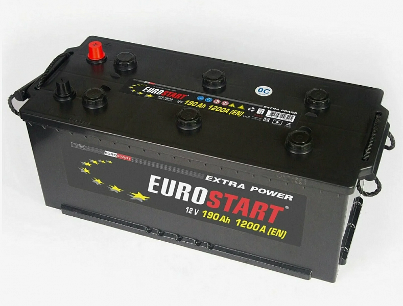 Аккумулятор грузовой EUROSTART Extra Power 190.1 Ah L+ 1150 A (борт) ПП (513x223x223) D5 513x223x223