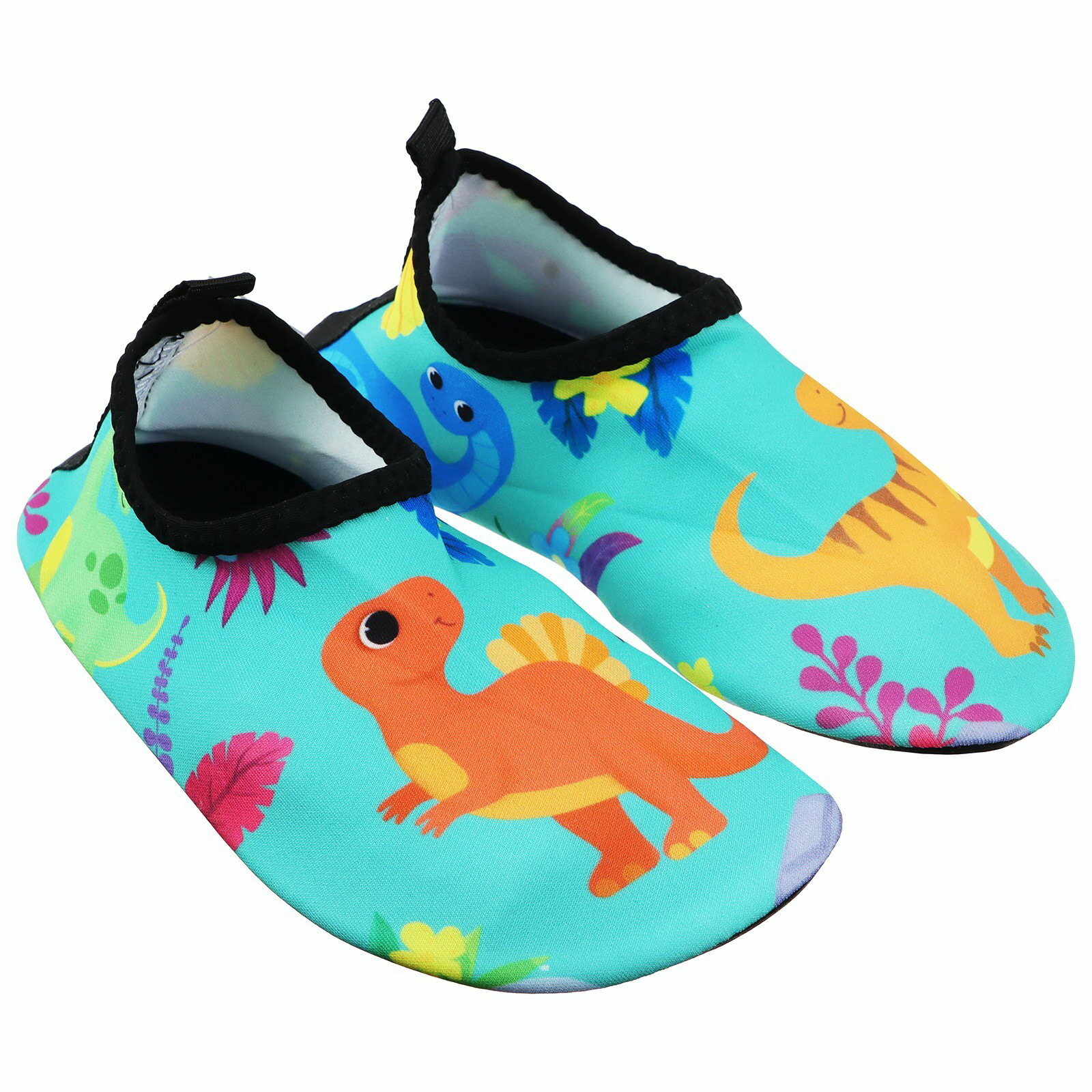 Аквашузы детские "На волне: Динозаврики", р. 28-29, цвет: бирюзовый