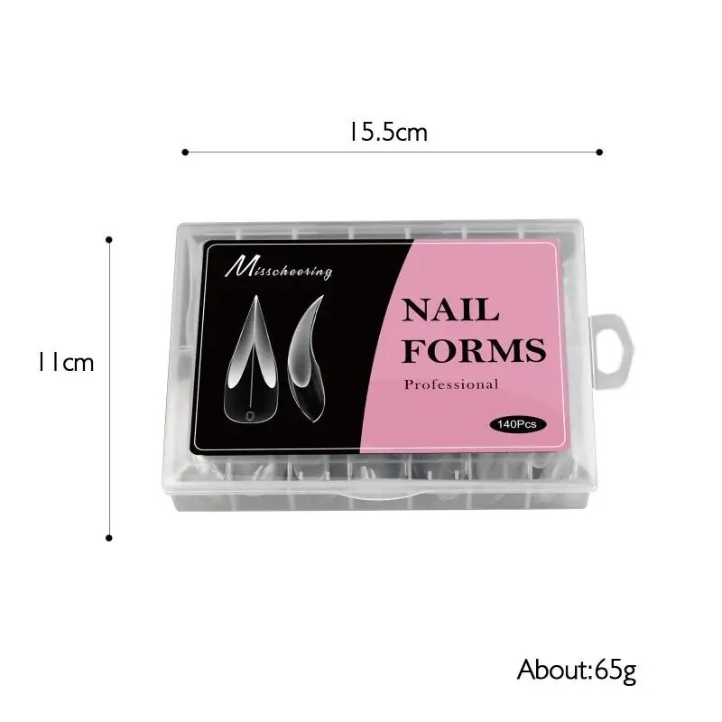 Формы для наращивания ногтей 140 шт.