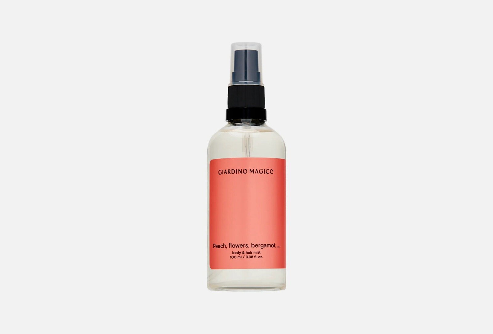 Парфюмированный мист от GIARDINO MAGICO PEACH, FLOWERS, BERGAMOT. 100ml