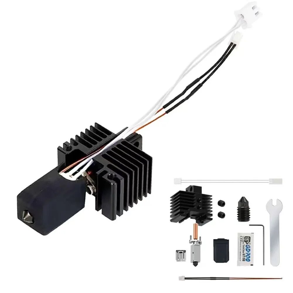 Комплект печатающих головок экструдера P1P/P1S Hotend для 3D-принтера Bambu Lab X1C/X1E, замена горячего конца, тепловой разрыв и тепловой блок