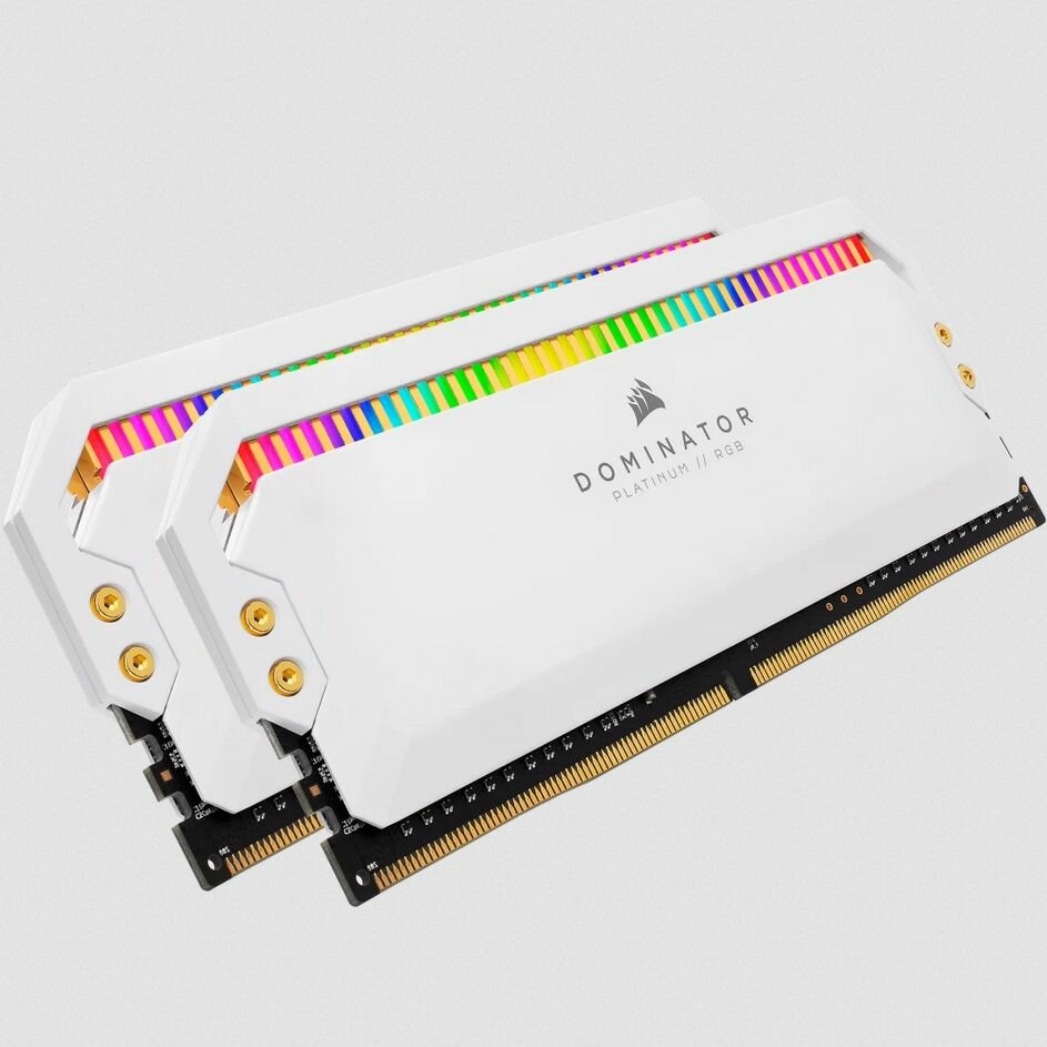 Оперативная память Corsair DOMINATOR PLATINUM RGB (CMT16GX4M2E3200C16W) UDIMM DDR4 16 ГБ - 2 шт, 2133 МГц