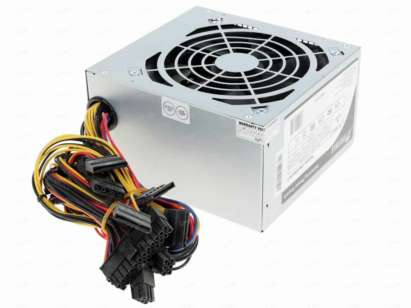 Блок питания POWERMAN 500W (PM-500ATX-F) серый - 500 Вт, EPS12V, 20 + 4 pin, 4+4 pin CPU, 5 SATA, 6 pin x2 PCI-E