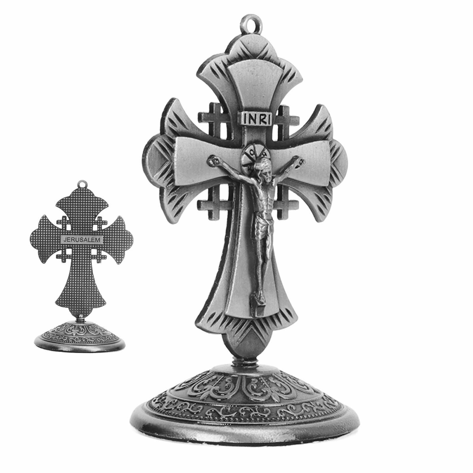 Статуя Иисуса, орнамент из сплава, статуя Иисуса Христа в виде креста, фигурка, христианские украшения для домашнего офиса, украшения автомобиля