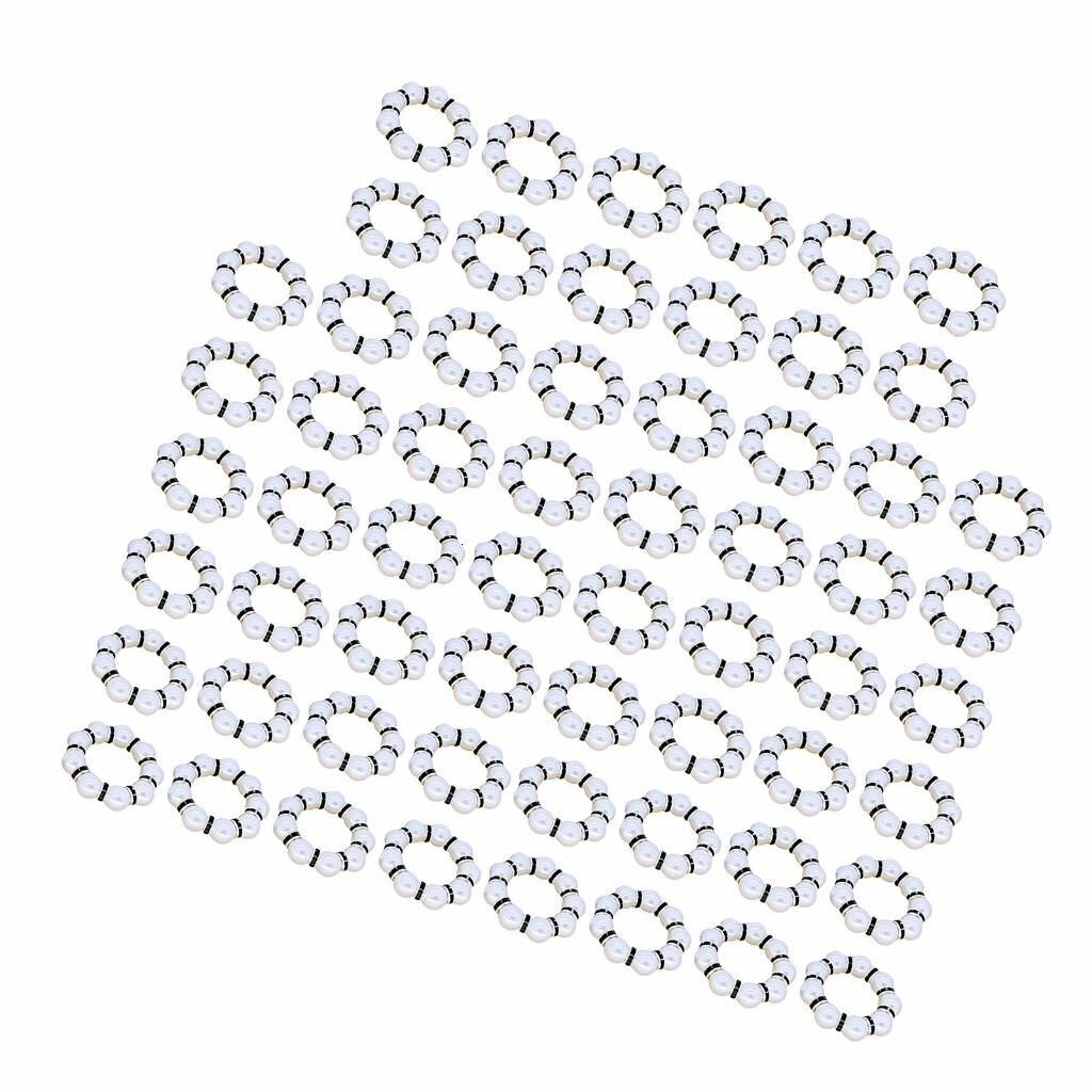 60 видов бисера тканевых колец, черный бриллиант 3