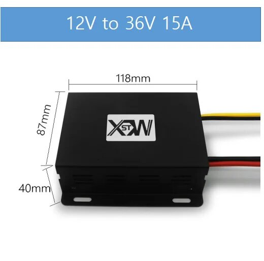 XWST Преобразователь 12В в 36В 1-30А, 15A Iron, 12 В, 36V