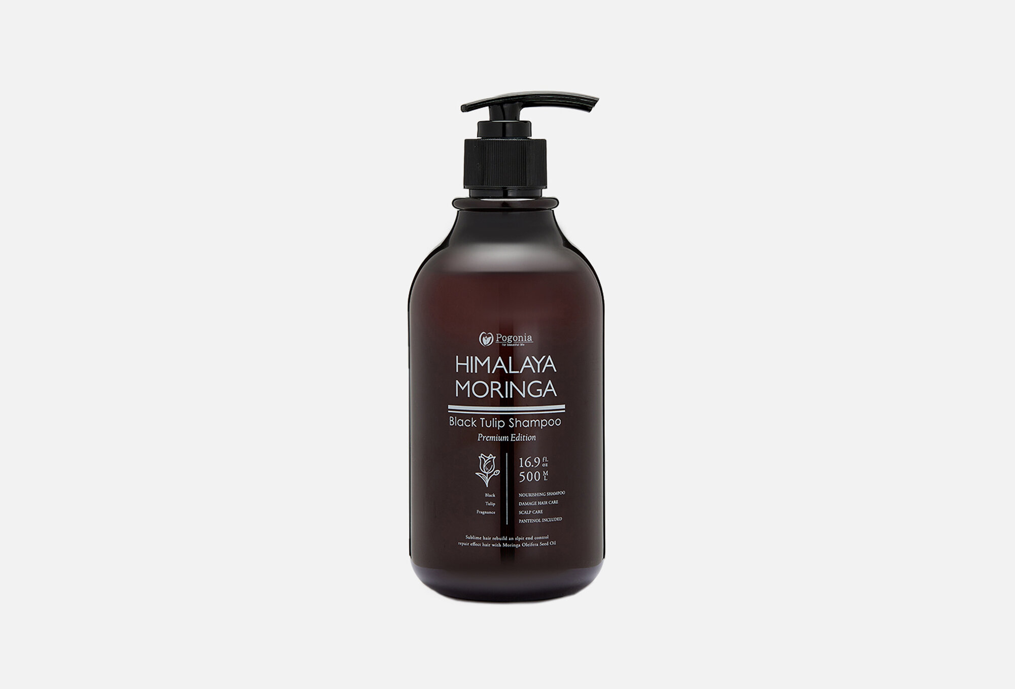 Шампунь POGONIA HYMALAYA MORINGA BLACK TULIP SHAMPOO 500 мл