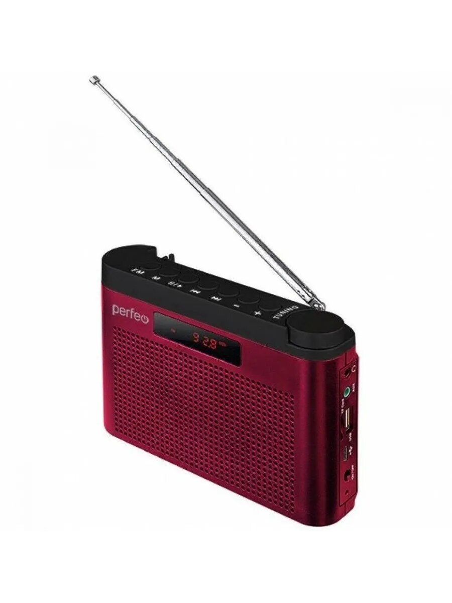 Радиоприемник PF_C4940 I70RED тайга 6Вт Бордовый