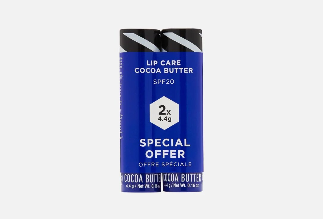 Набор бальзамов для губ APIVITA Lip Care SPF 20, с SPF-защитой, 2 шт