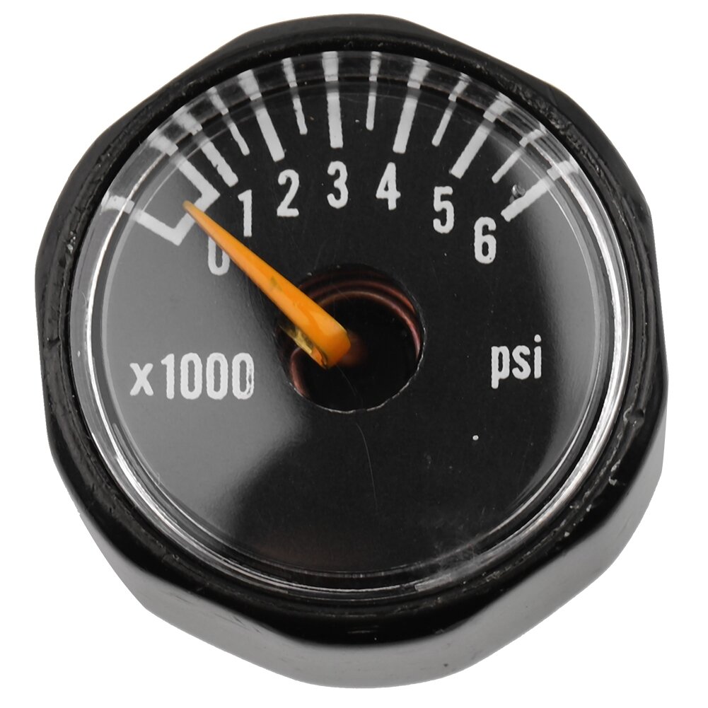 1/8NPT Precision Valve Mini Pressure Gauge Carbon Dioxide Micro Manometer(6000PSI)