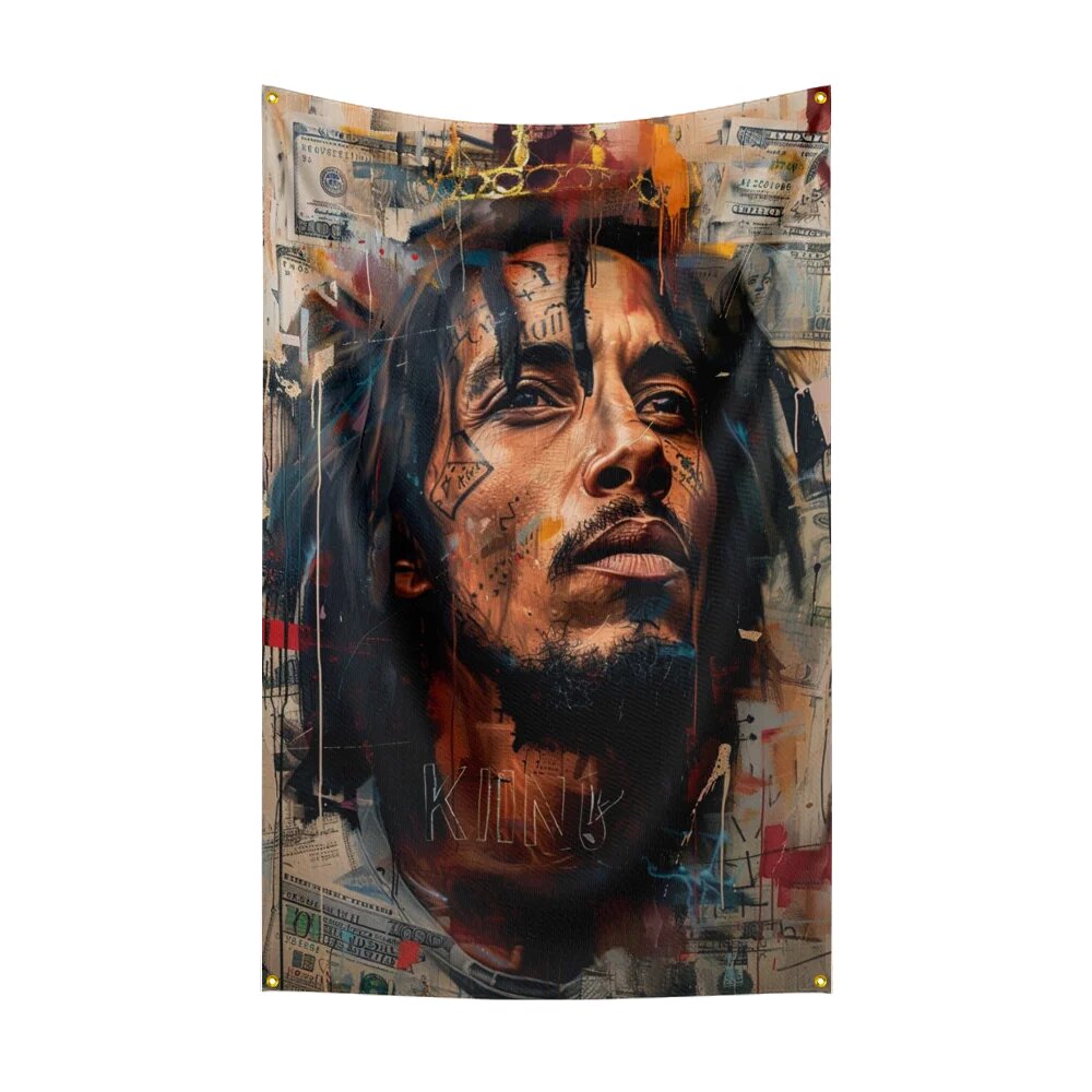 Флаг Боб Марли 3х5 футов полиэстер 90 x 150cm, ZH8052