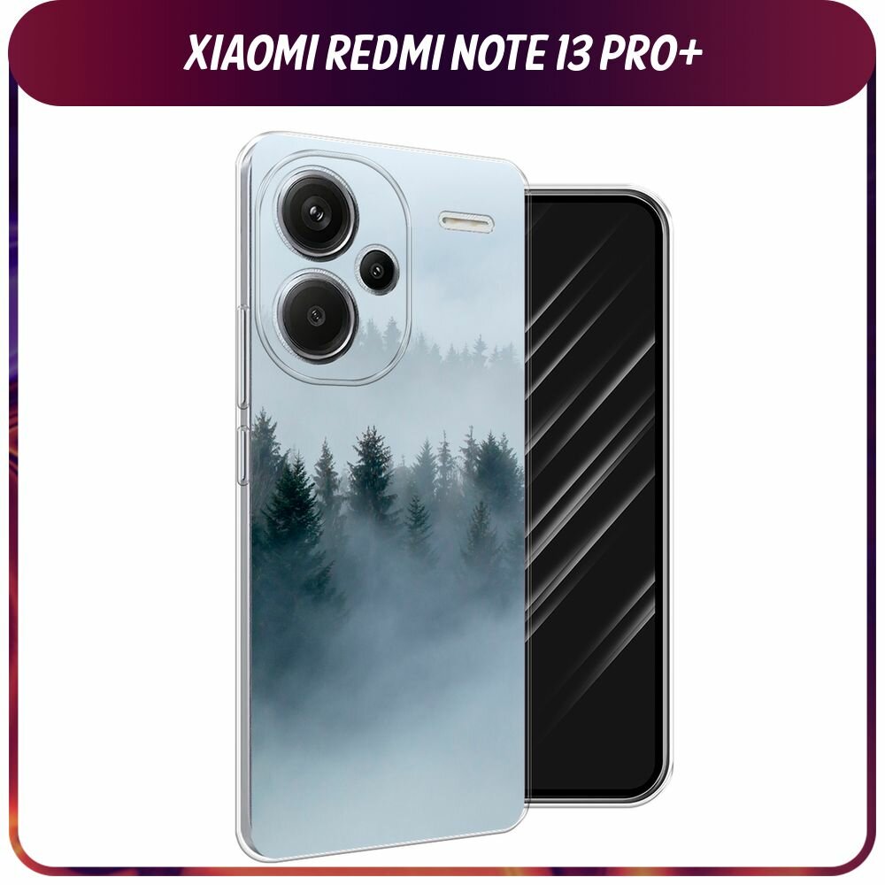 Чехол на Xiaomi Redmi Note 13 Pro+ / Сяоми Редми Нот 13 Про + с принтом "Лес в тумане"