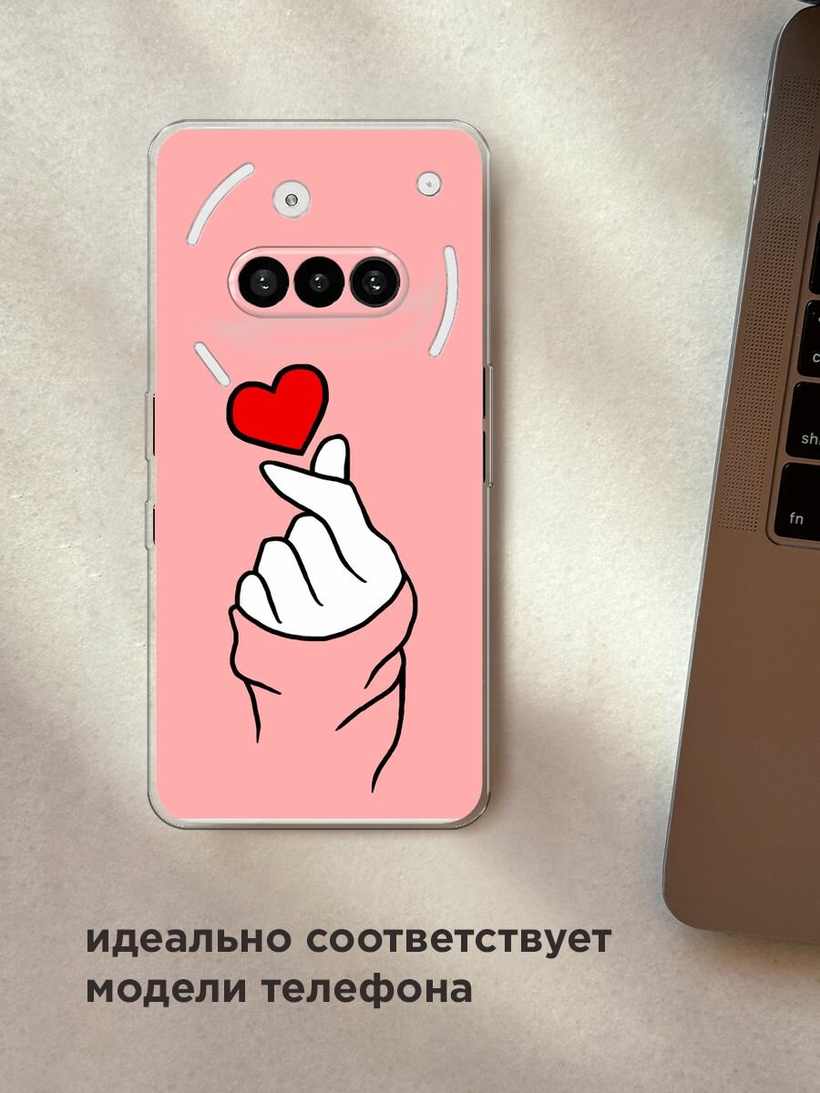 Чехол на Nothing Phone 3a / Нотинг Фон 3а с принтом "Милое сердечко" — фото 1
