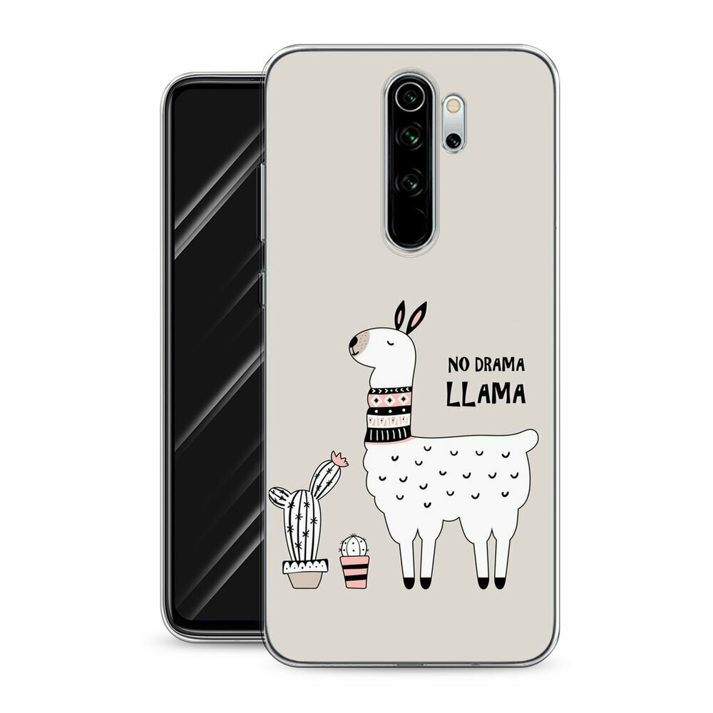 Чехол на Xiaomi Redmi Note 8 Pro / Сяоми Редми Нот 8 Про с принтом No drama LLama — фото 1