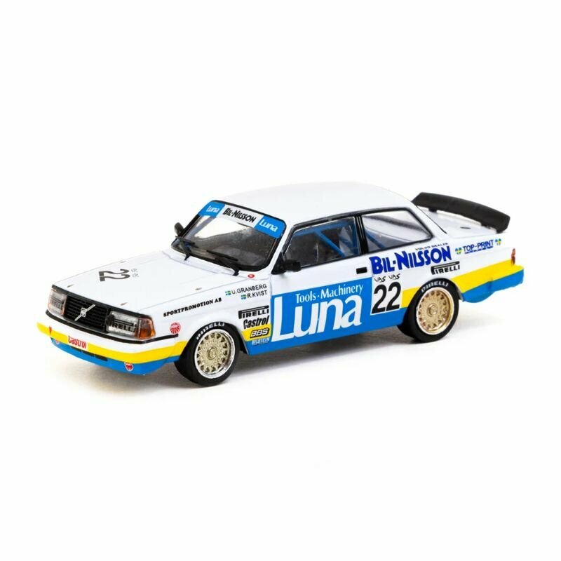 Машинка Tarmac Works 1/64 Volvo 240 Turbo ETCC Zolder 1984 Winner Diecast Scale Model Car