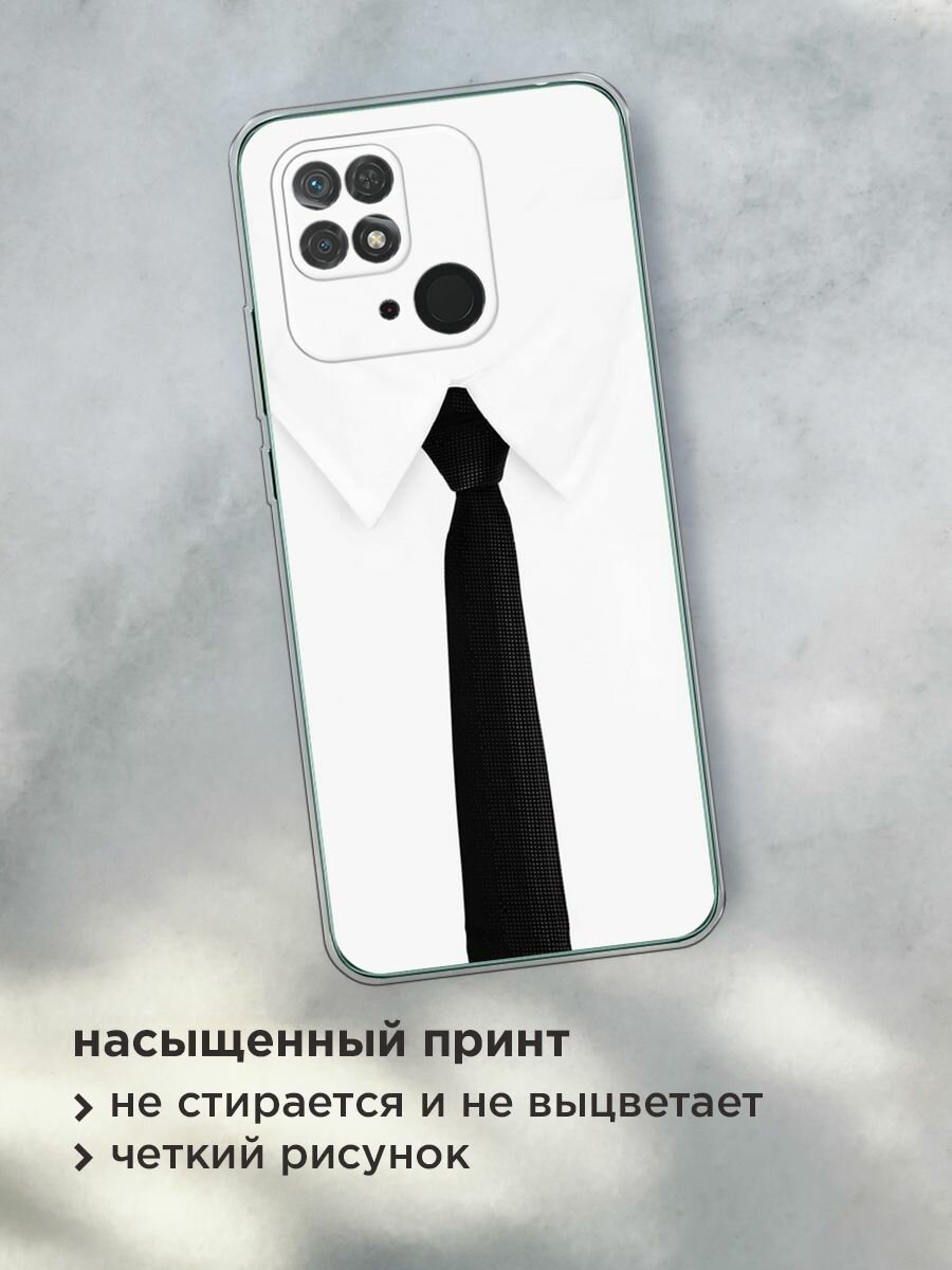 Чехол на Xiaomi Redmi 10C / Сяоми Редми 10C с принтом "Галстук" — фото 1