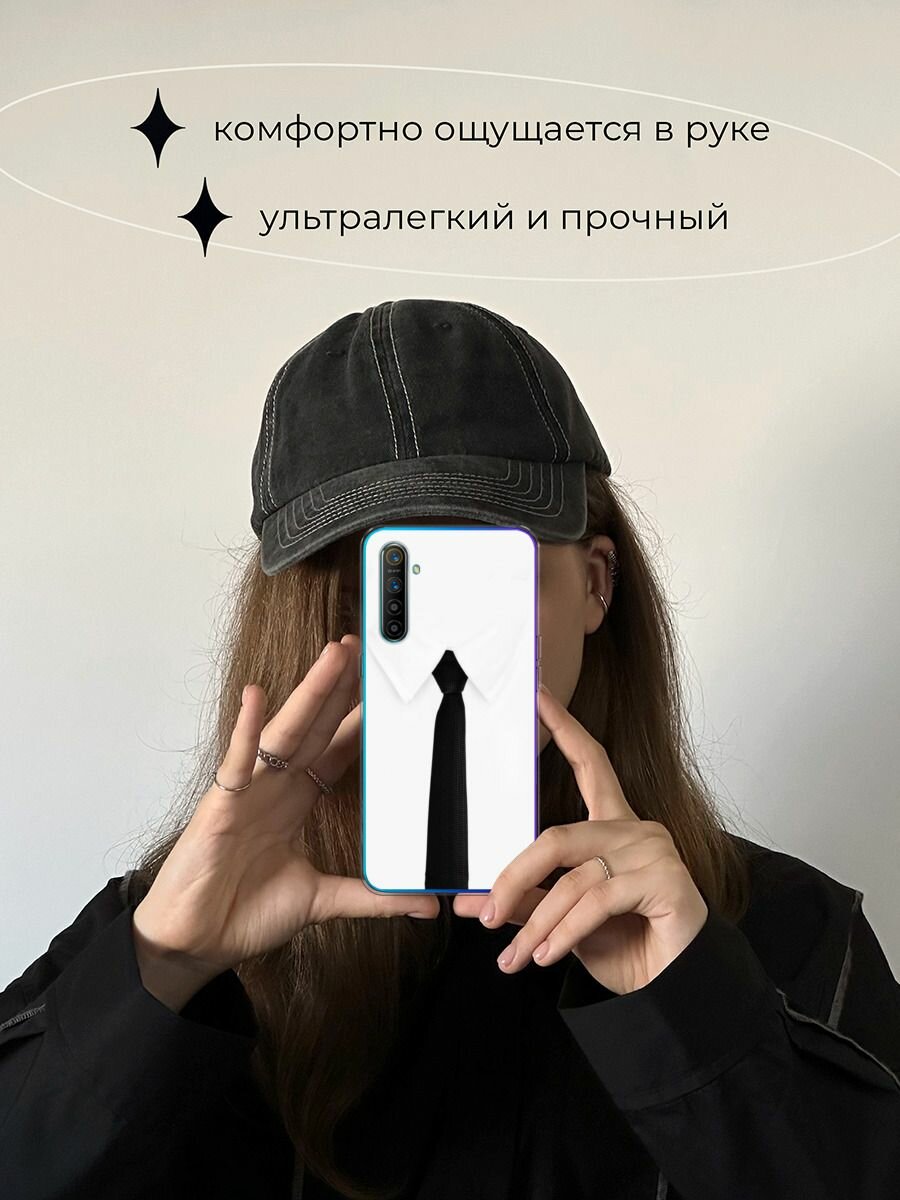 Силиконовый чехол на Realme XT / Реалми XT с принтом "Галстук" — фото 1
