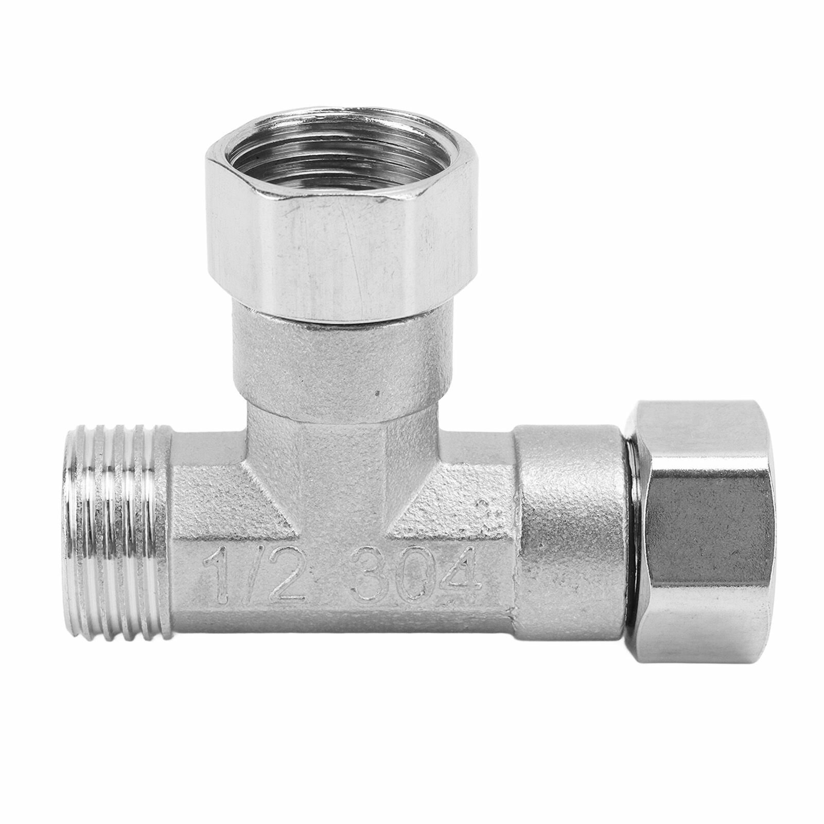 Тройник из нержавеющей стали 304, тройник G1/2, шланговый соединитель, трубопроводный адаптер с 2 внутренними резьбами и 1 наружной резьбой для соединения воды и воздуха