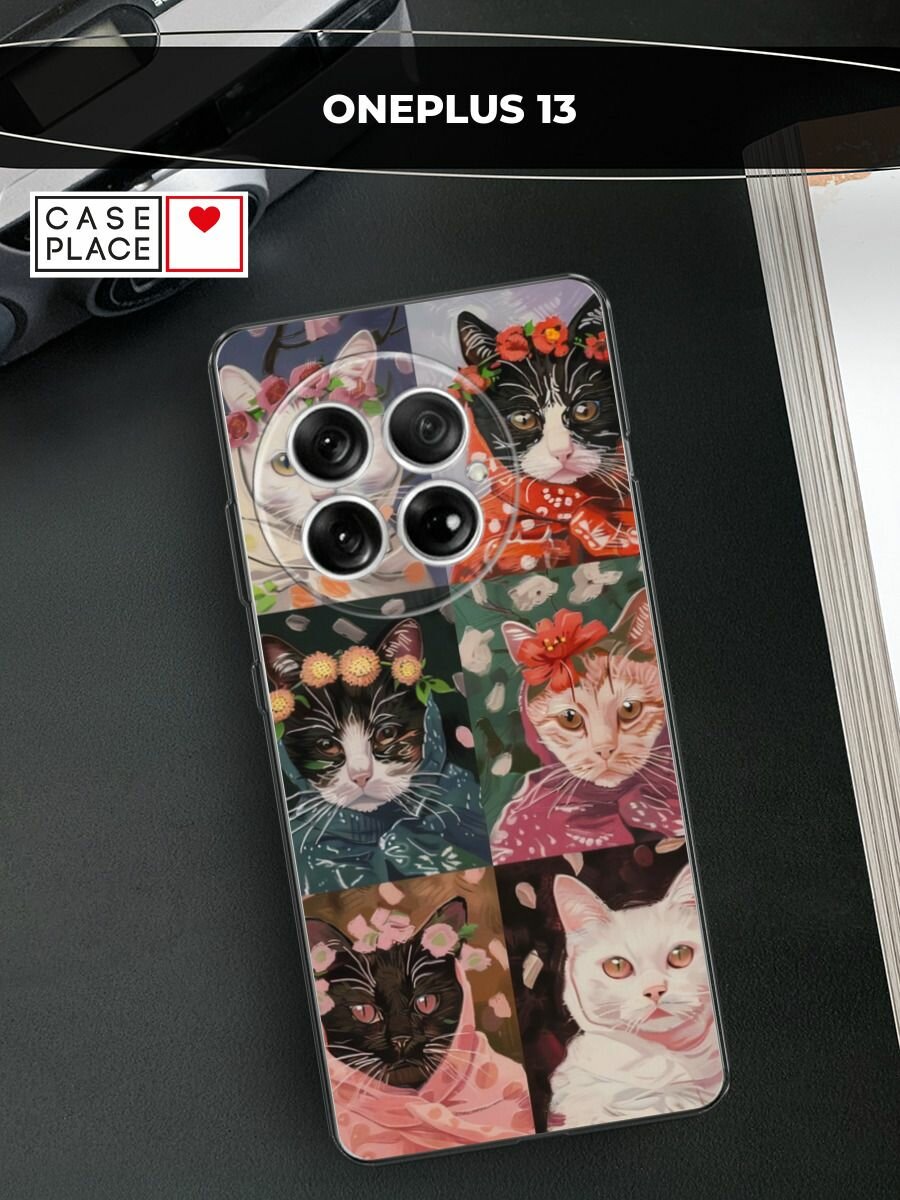 Чехол на OnePlus 13 / Ван Плас 13 с принтом "Котобабушки"