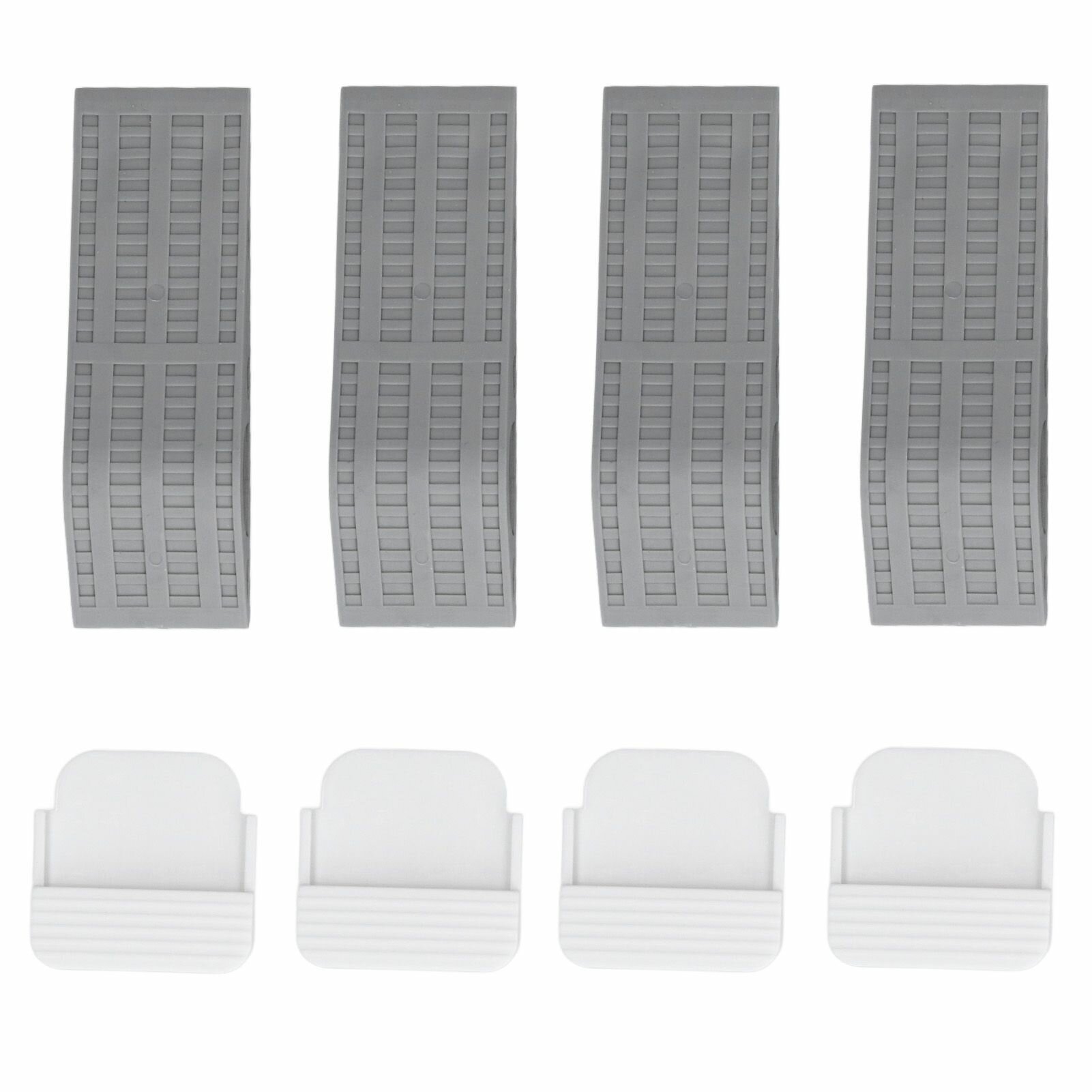 4 комплекта дверных стопоров, нескользящий резиновый клин, для нижнего упора двери