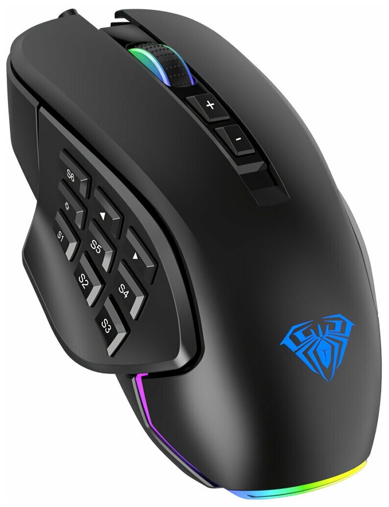 AULA H510 проводной игровой мыши 10000DPI боковой кнопки сменные все-ключ программируемой мыши для FPS MOBA MMO игроков игры